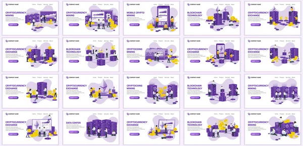 Mega Set Various Flowcharts Schemes Diagrams Simply Color Editable ...