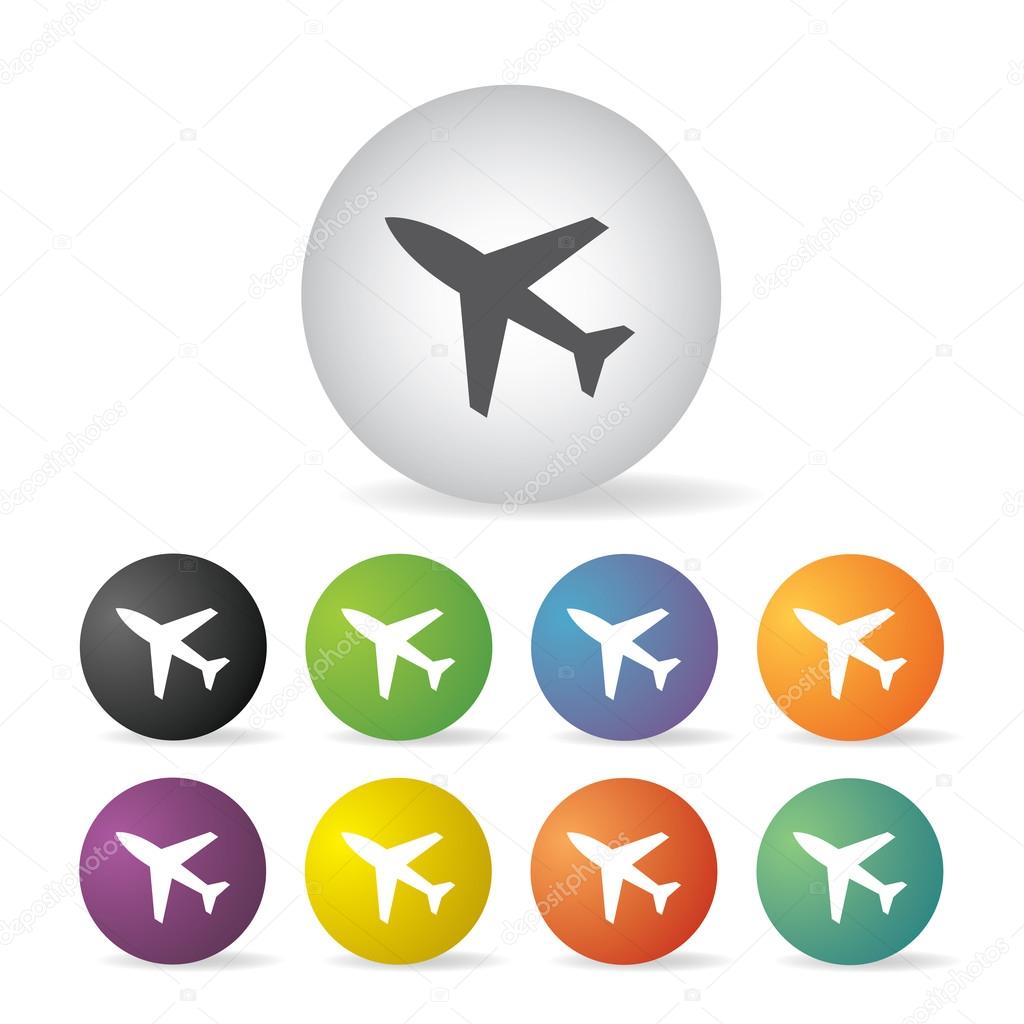 Airplane icon set Stock Vector Image by ©tackgalich #52328091