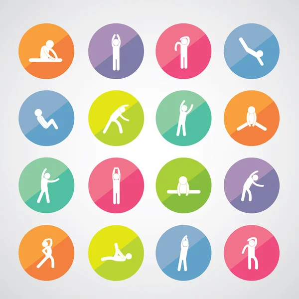 Exercise icons Vector Art Stock Images | Depositphotos