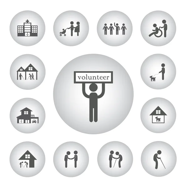 ᐈ Volunteer flat stock icon, Royalty Free volunteer icons vectors ...