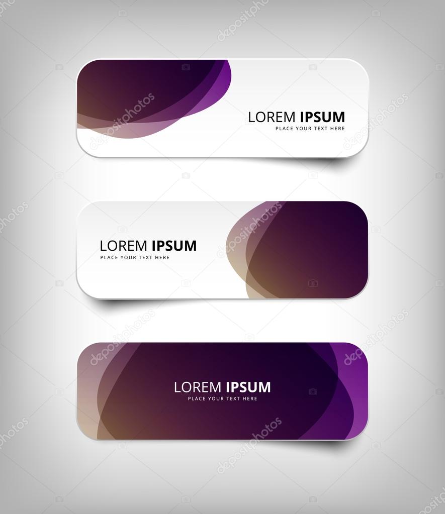 Set of dark banners Stock Vector Image by ©mauro-fabbro #107095470