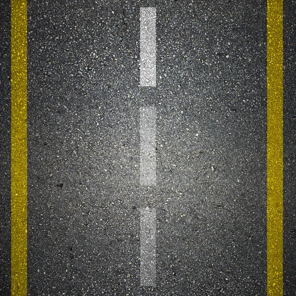 Asphalt road texture with yellow stripe Stock Photo by ©somchaij 36462147