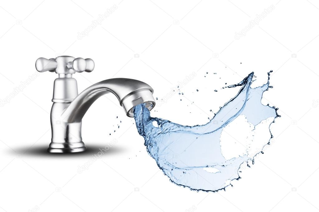 Water Splash from Water Tap — Stock Photo © somchaij #71542285