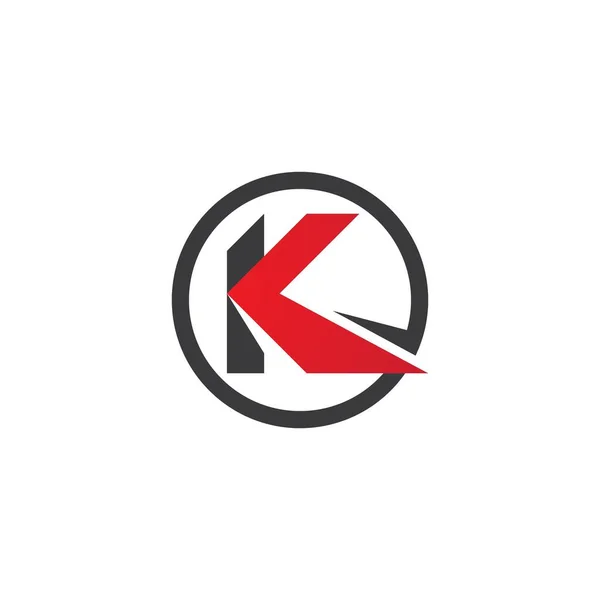 K With Circle Logo Circular Letter K Logo Design Vector