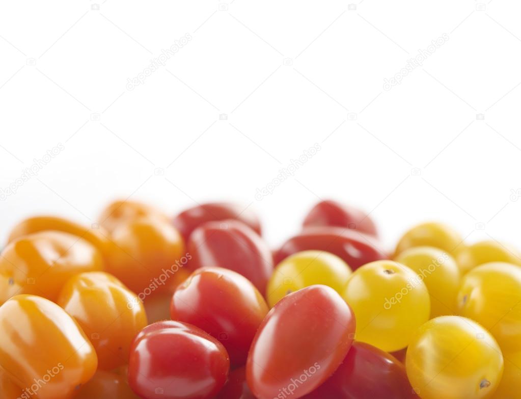 Mixed varieties of fresh cherry tomatoes Stock Photo by ©Greatstock ...
