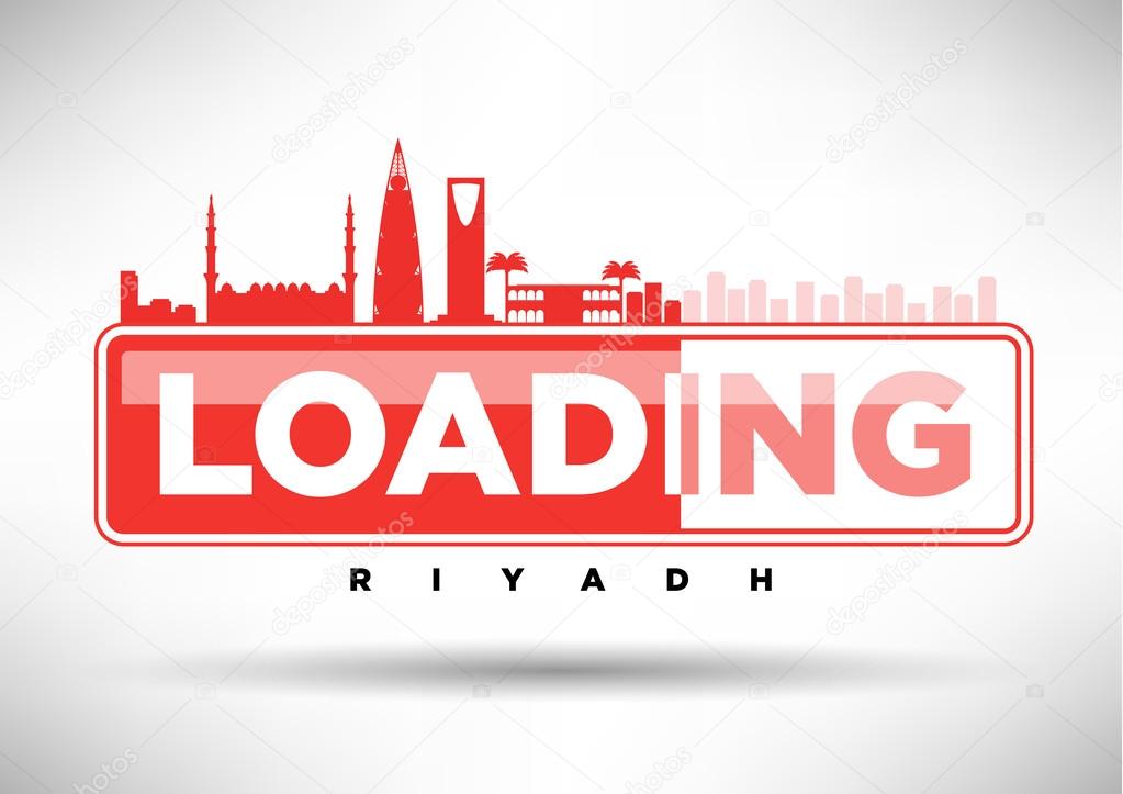Riyadh Skyline with Typography Design Stock Vector Image by ...