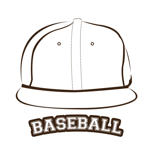 Baseball Caps Outline