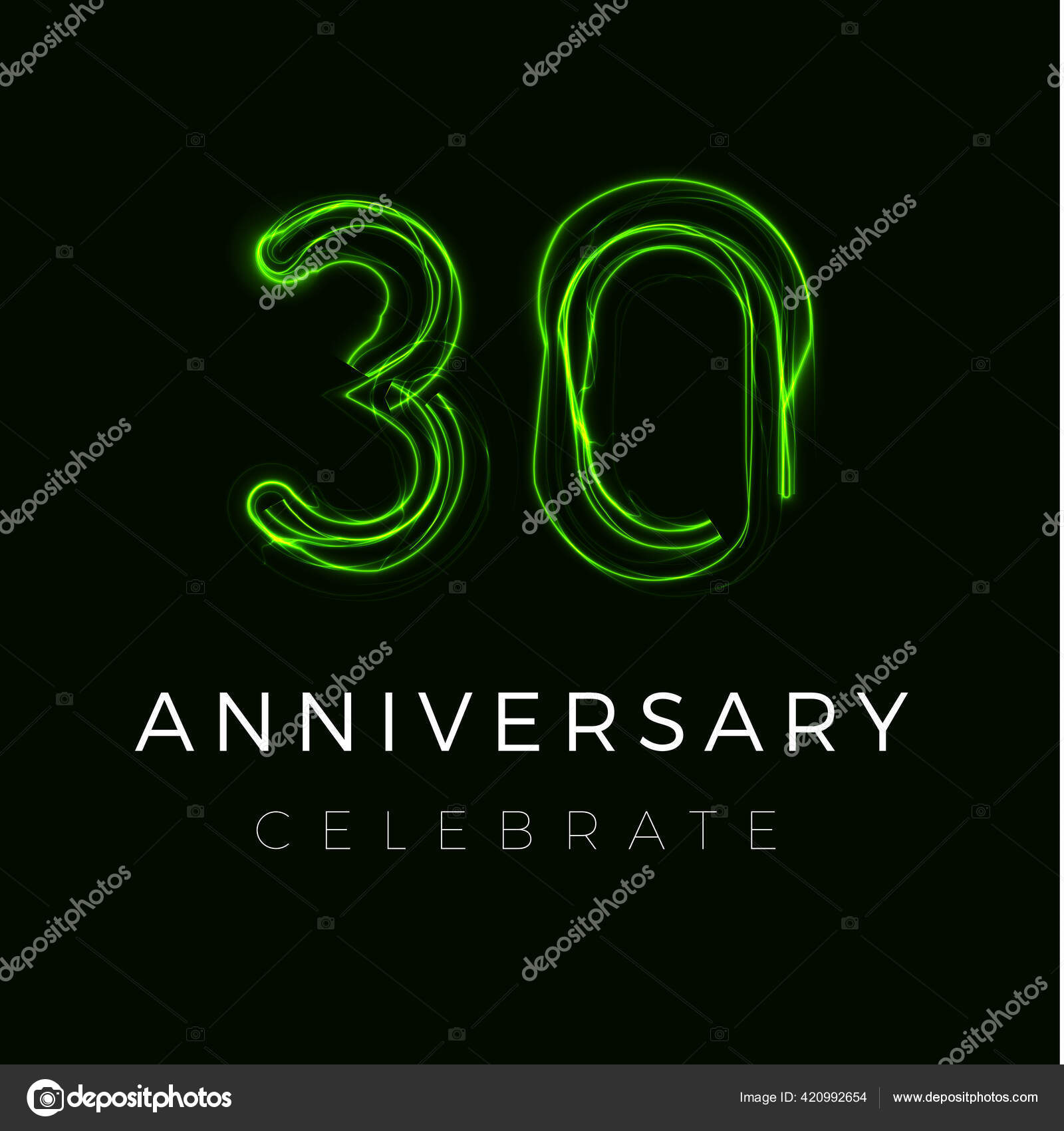 Thirty Anniversary poster for party. 30th years sign. Thirtieth ...