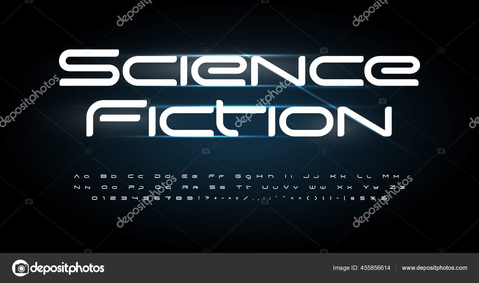 Futurism alphabet. Modern wide font, technology type for modern ...