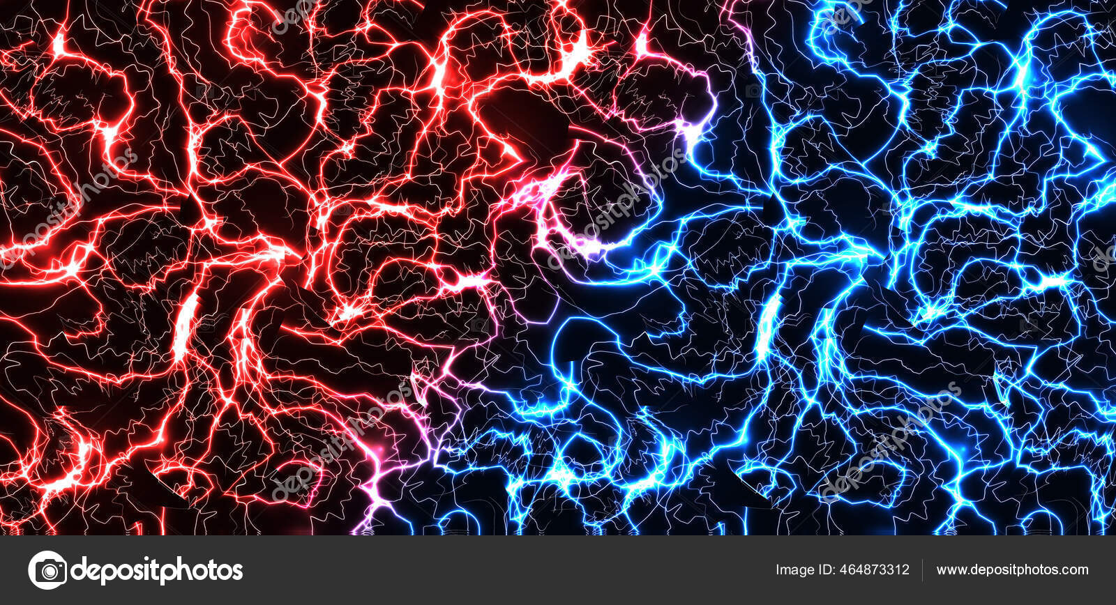 Versus, battle background, red and blue electrical discharges ...