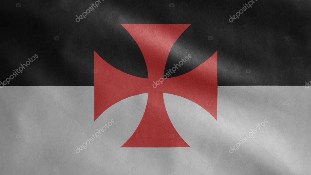Bandera de los caballeros templarios, la orden militar católica ...
