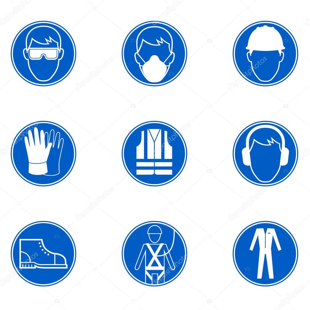 Safety at work signs Stock Vector Image by ©vector5000 #56955709