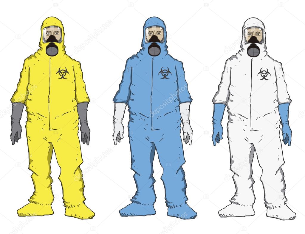 Biohazard Suit Drawing