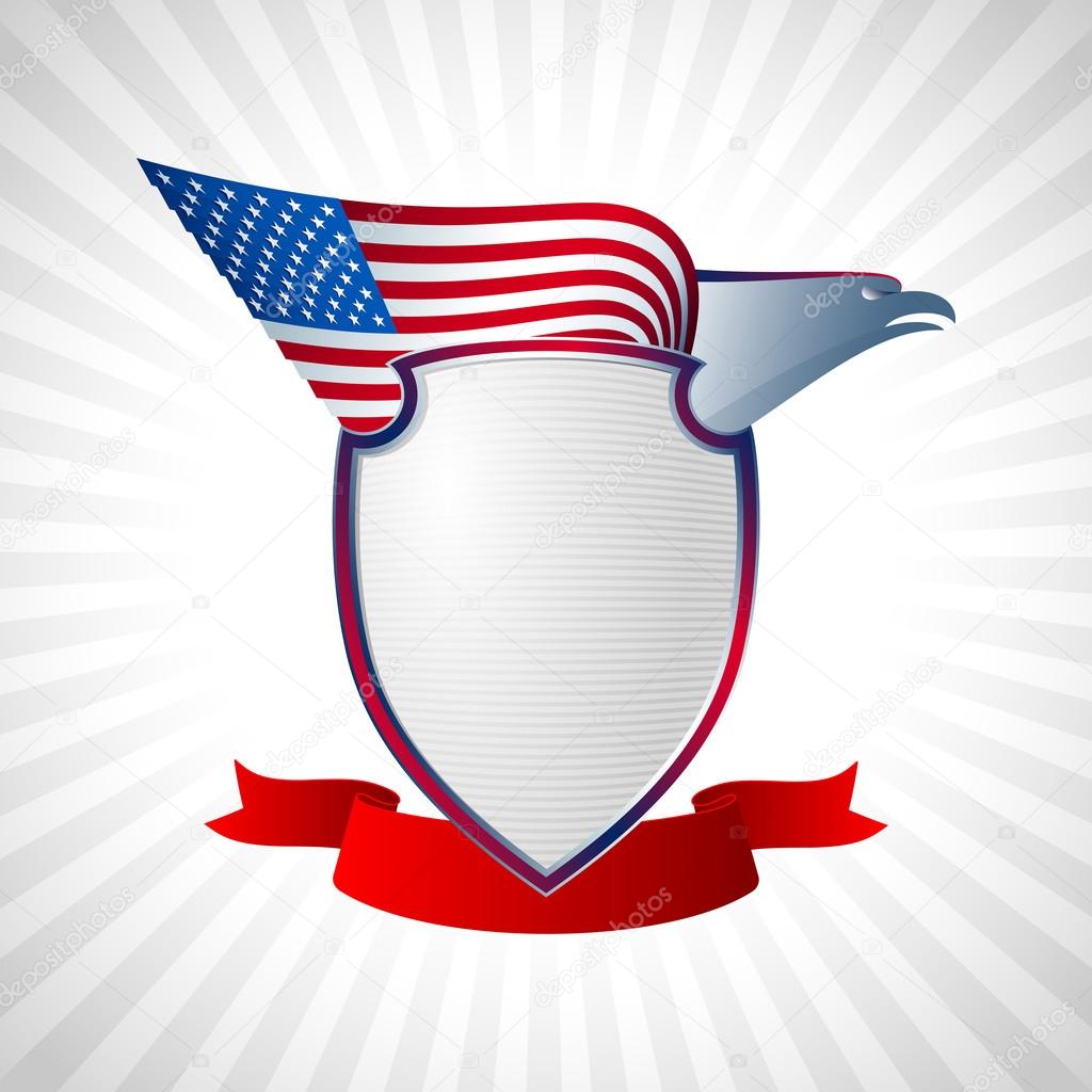 American Flag Shield Eagle