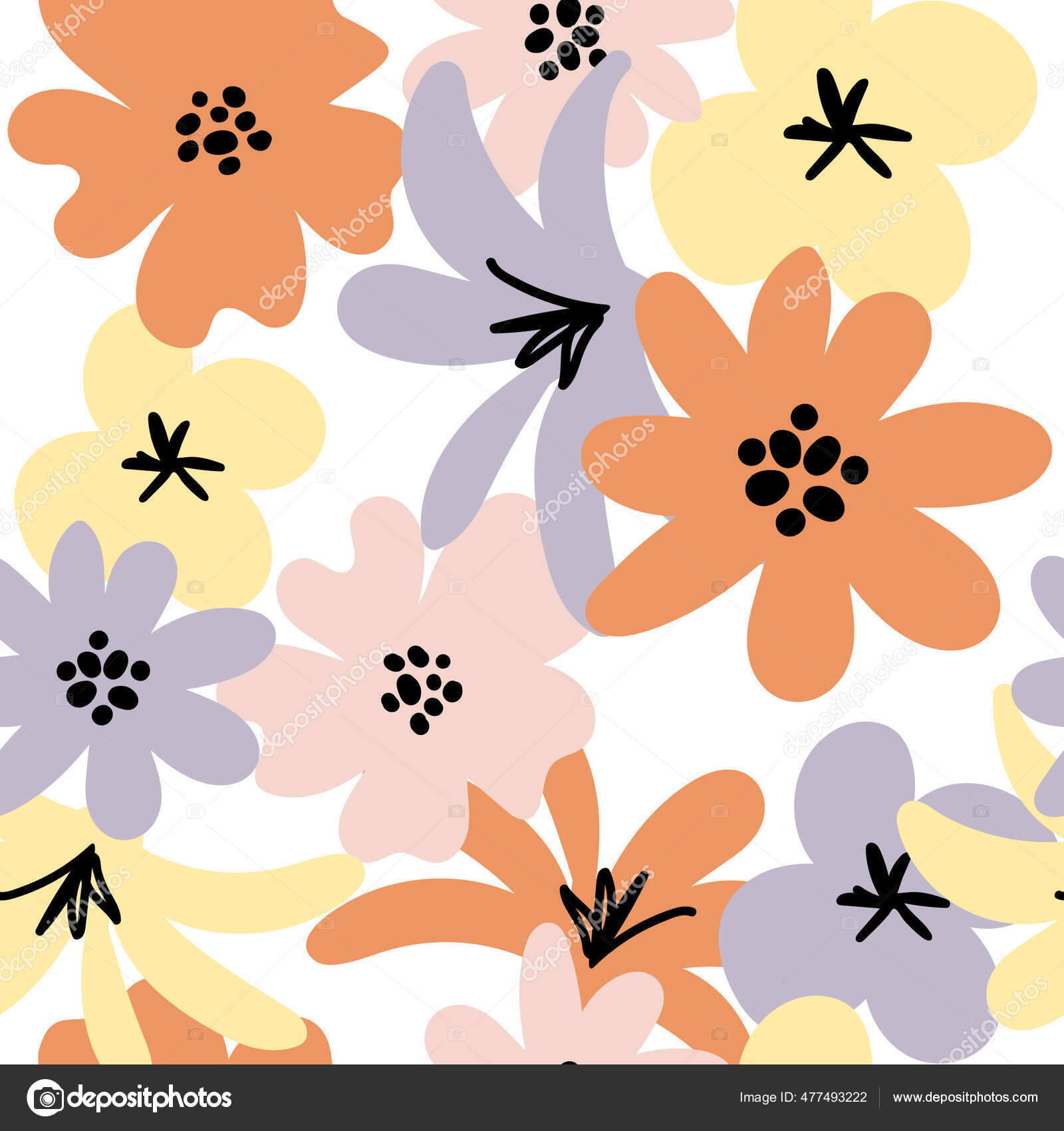 Abstract Flower Design Pattern