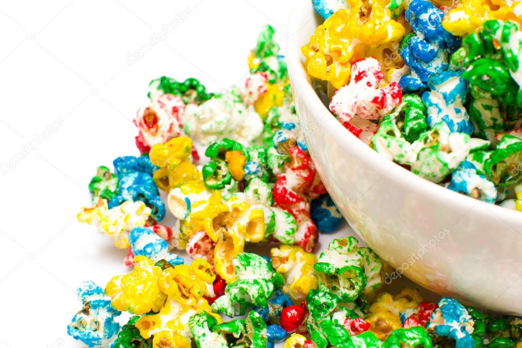 Sweet colored popcorn Stock Photo by ©etorres69 61125343