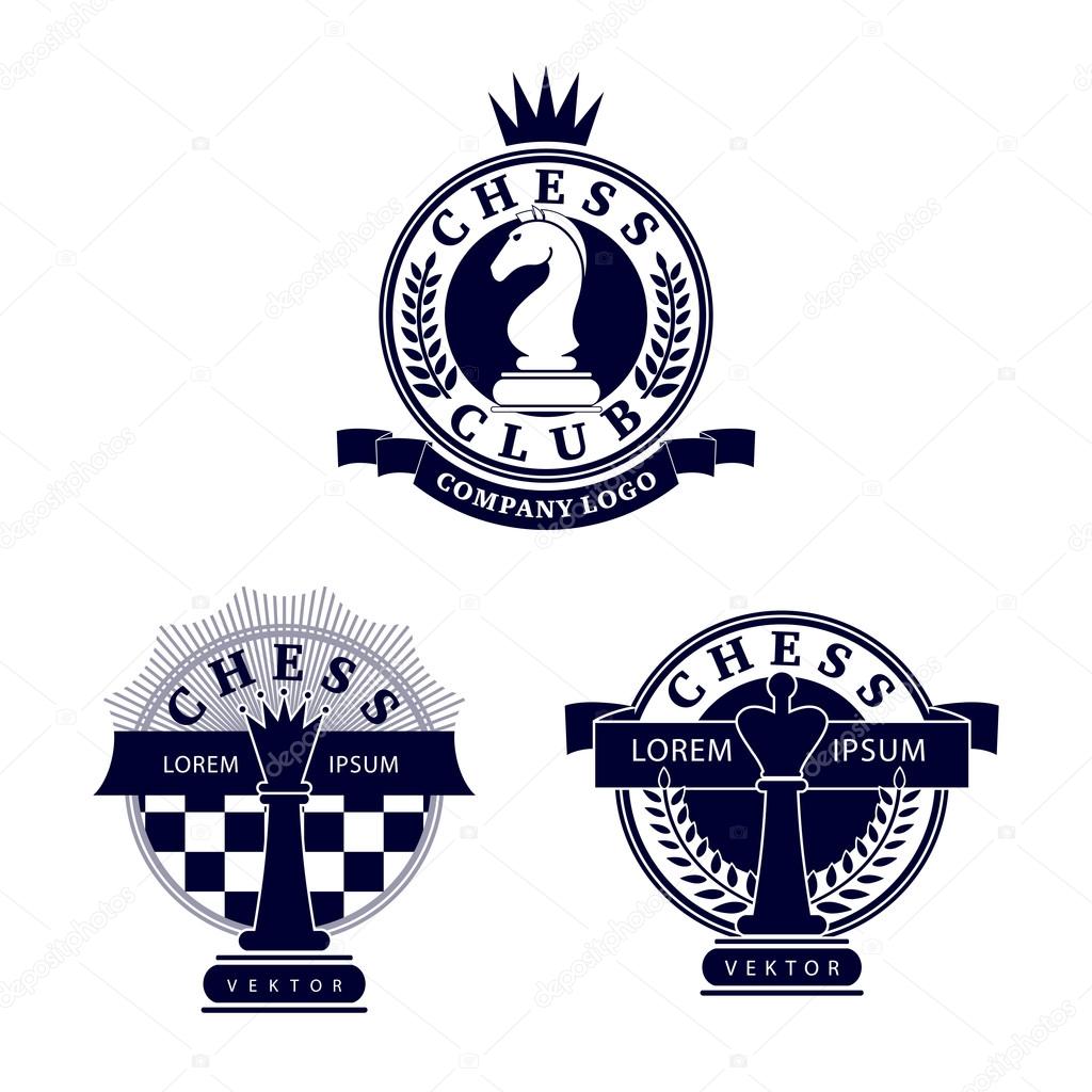 A set of logos with chess symbols Stock Vector Image by ©sasha-kasha ...