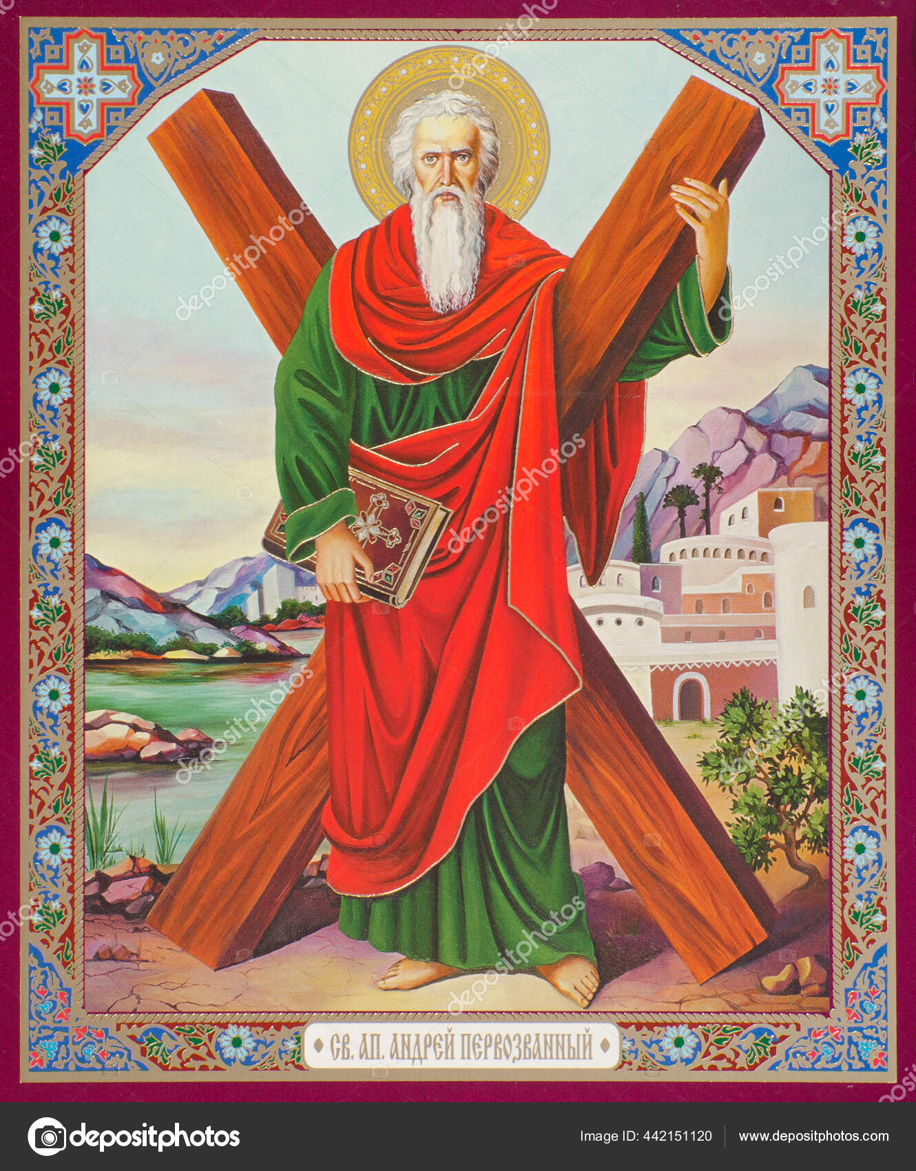 Orthodox Icon Saint Andrew First Called – Stock Editorial Photo ...