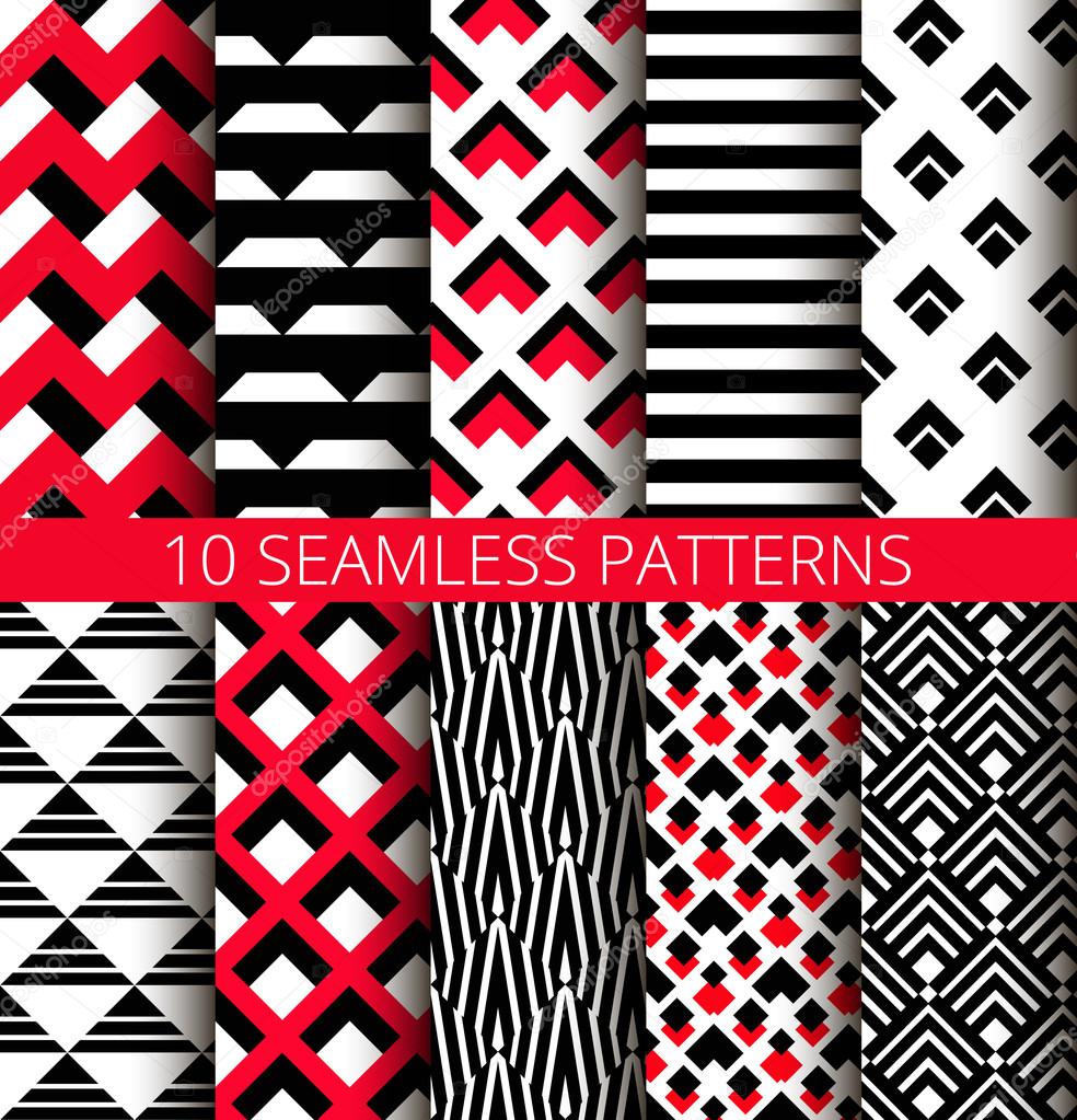 Black And Red Designs Patterns