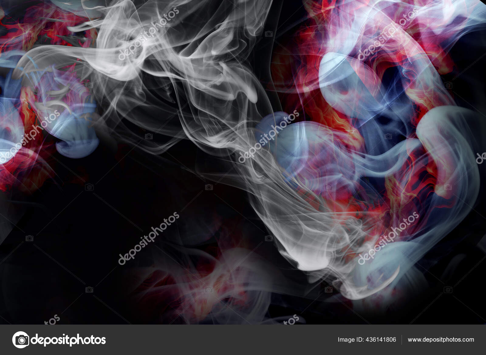 Red Black Abstract Light Smoke Background Design Stock Photo by ...