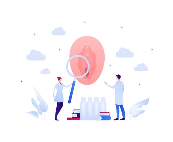 Sex Education Female Reproductive System Biology Class Concept Vector