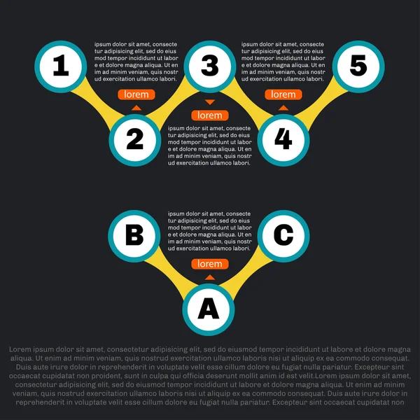 Infographics honeycombs (hexagonal) with footnotes. Stock Vector Image ...