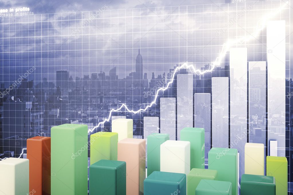 Colorful chart bars Stock Photo by ©peshkov 112308774