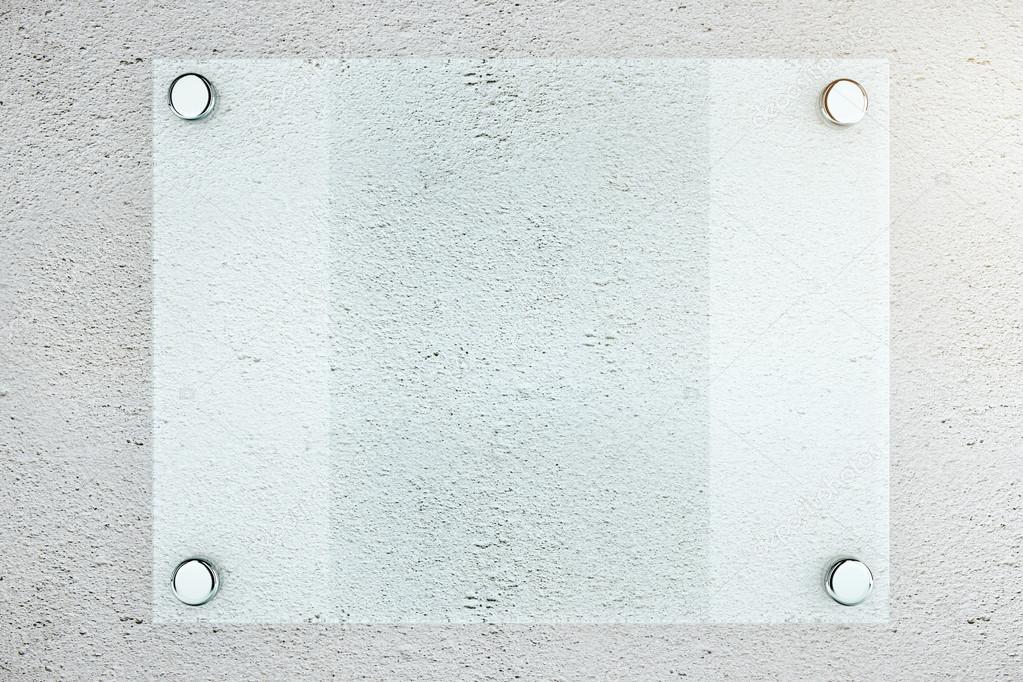 Glass plate on textured concrete Stock Photo by ©peshkov 115447614