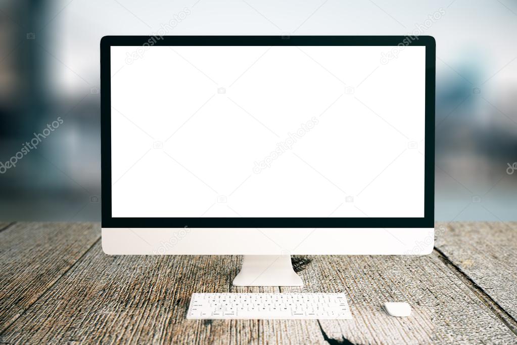 White pc display — Stock Photo © peshkov #120302300