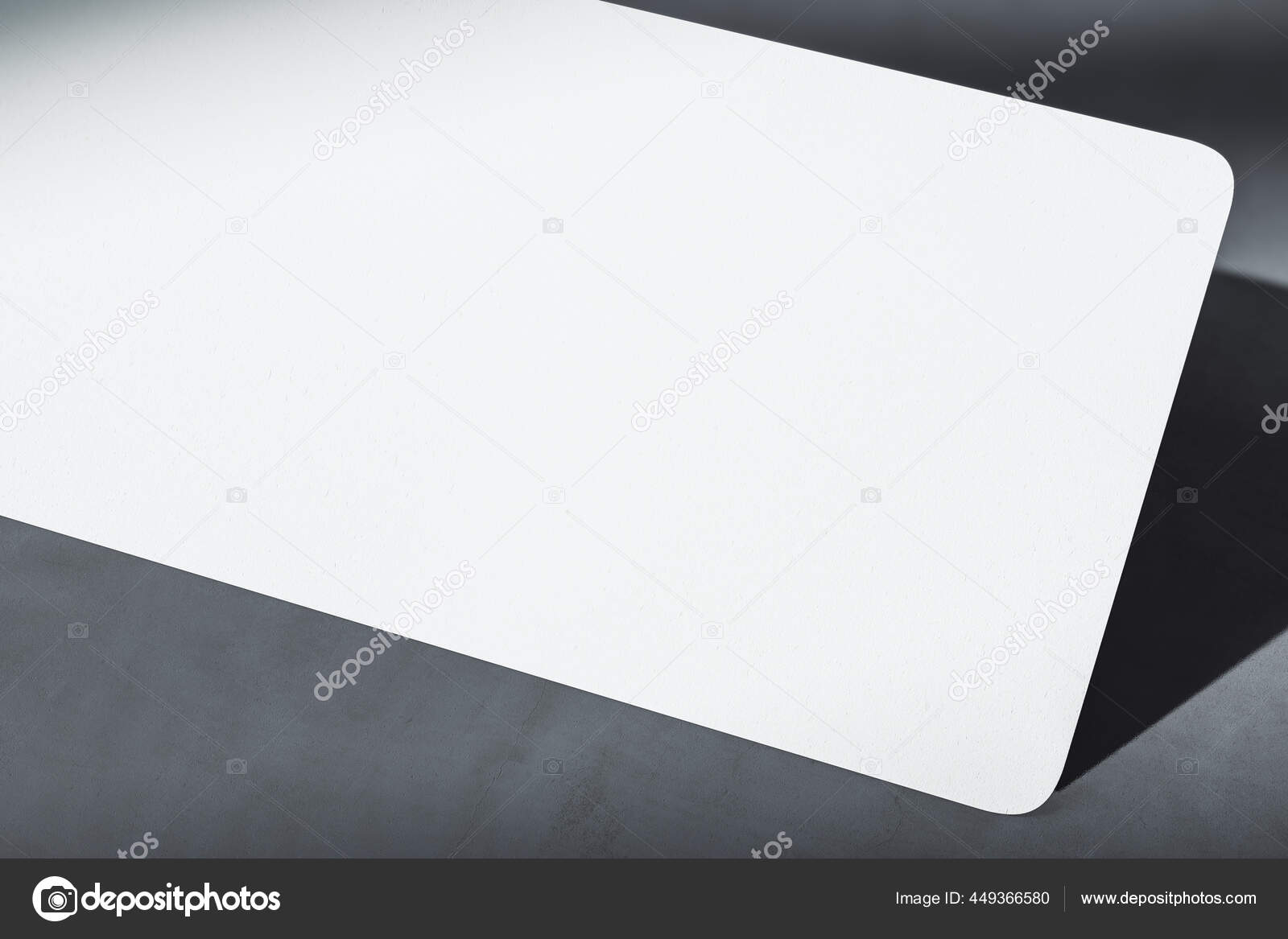 Blank White Paper Texture Card Abstract Grey Background Modern ...