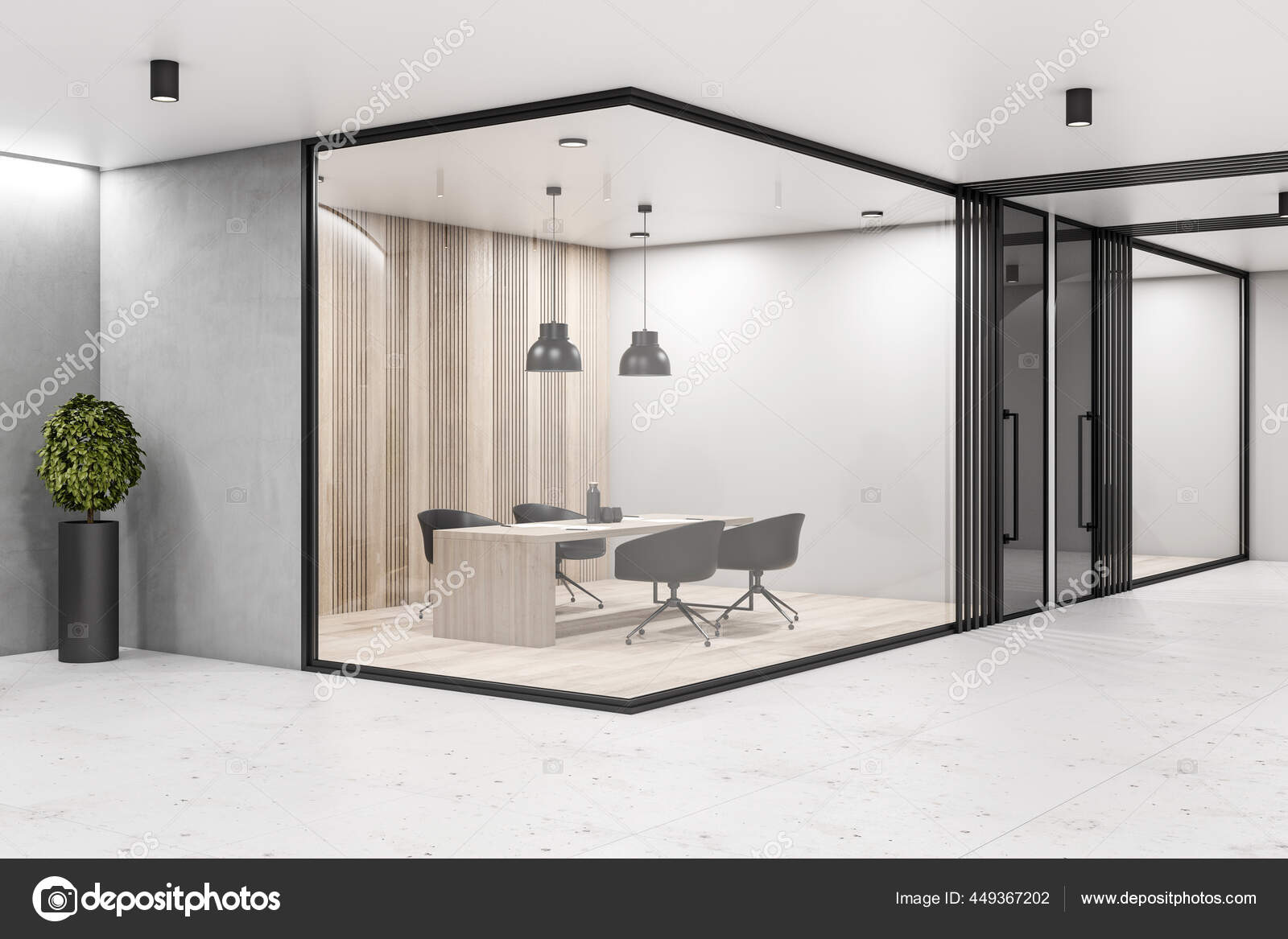 Modern Glass Conference Room