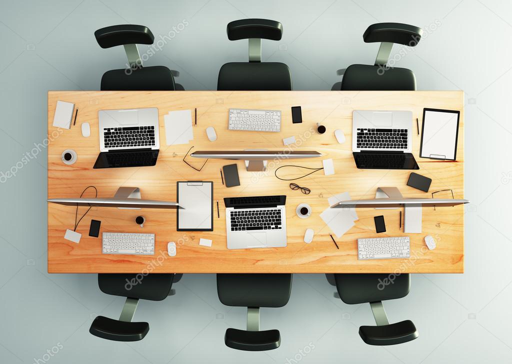 Conference Table Top View