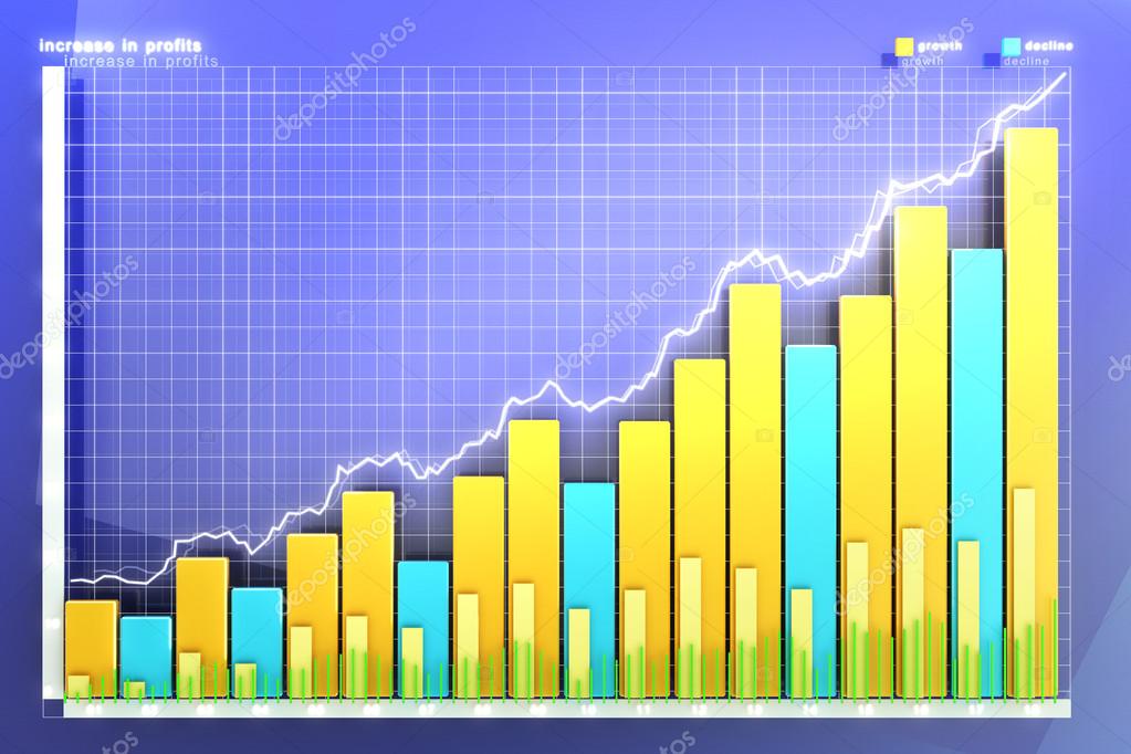 Illustration of financial graph — Stock Photo © peshkov #80891286