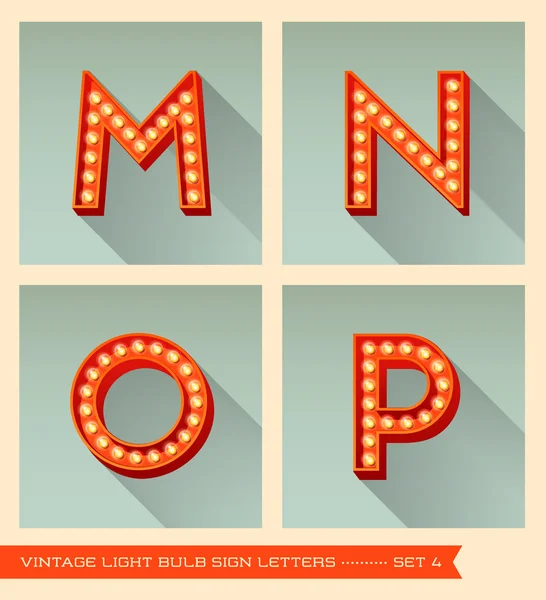 Lighted sign letters Vector Art Stock Images | Depositphotos