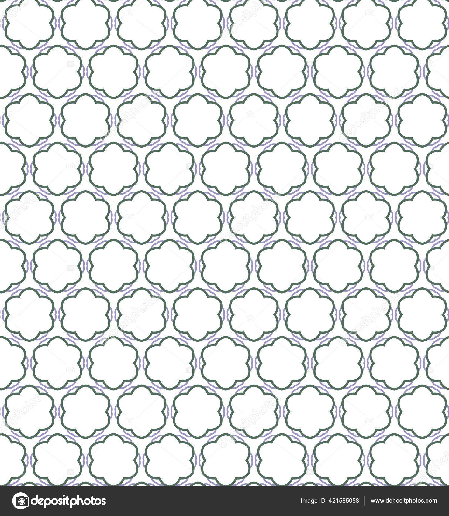 Seamless Pattern Geometric Repeated Shapes Vector Illustration Stock ...
