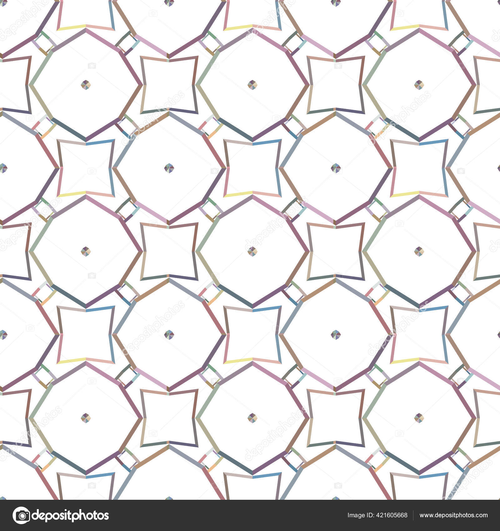 Seamless Template Abstract Wallpaper Vector Illustration Stock Vector ...