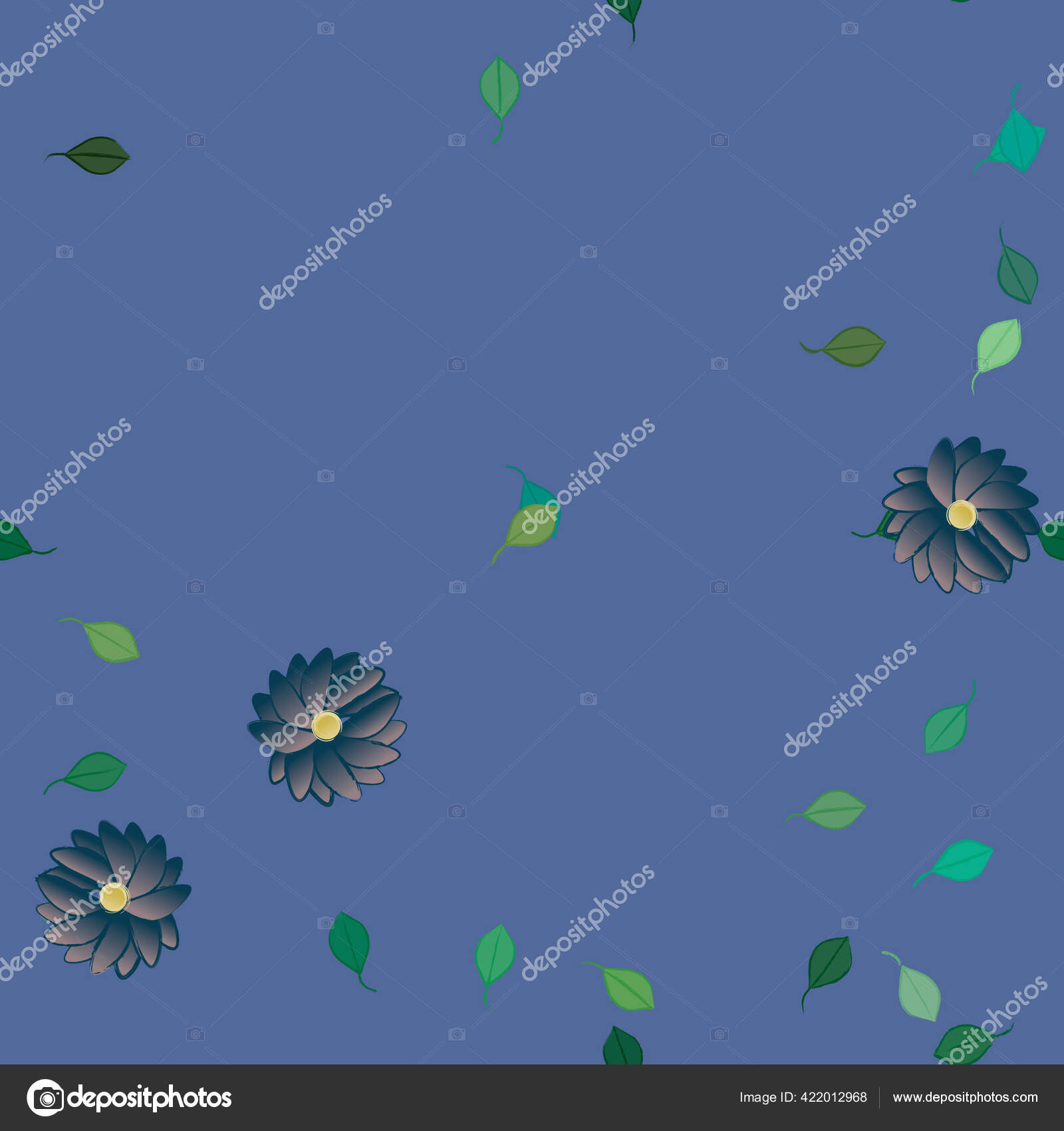 Flowers Bloom Wallpaper Vector Illustration Stock Vector by ...