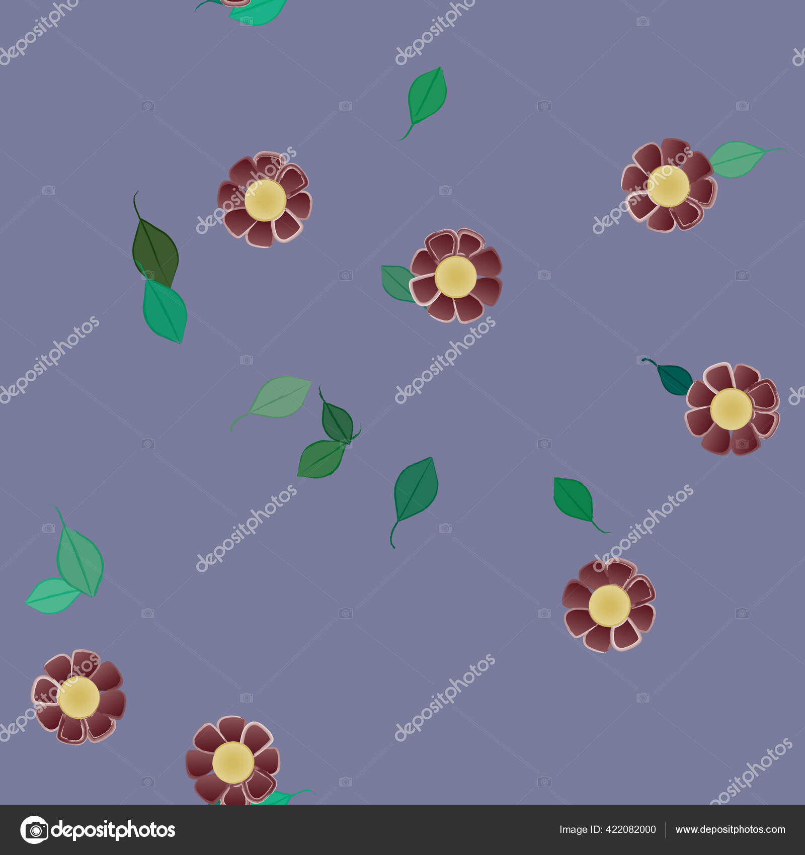 Flowers Bloom Wallpaper Vector Illustration Stock Vector by ...
