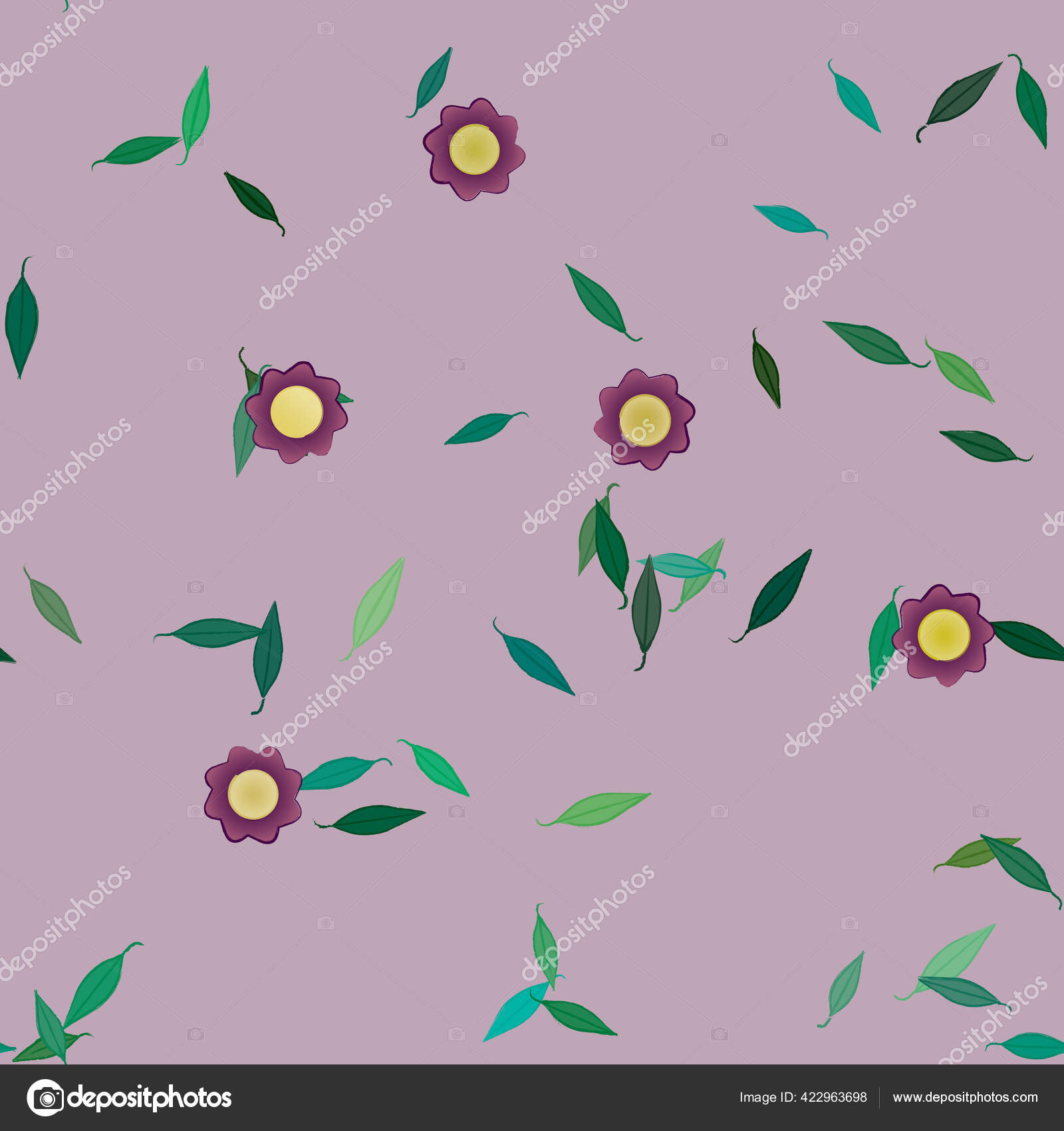 Flowers Bloom Wallpaper Vector Illustration Stock Vector by ...