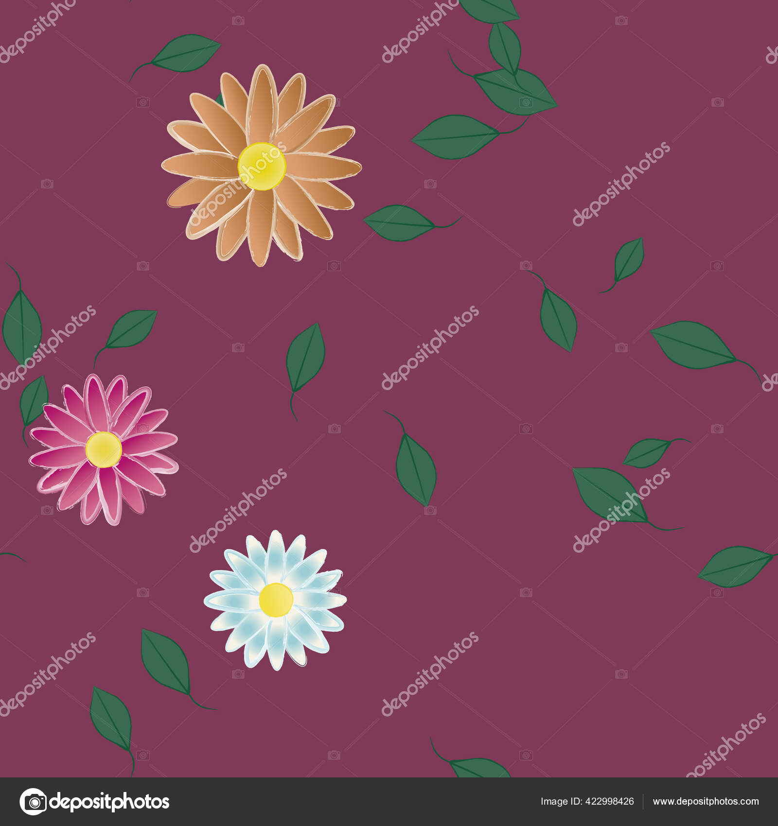 Flowers Background Vector Illustration Stock Vector by ...