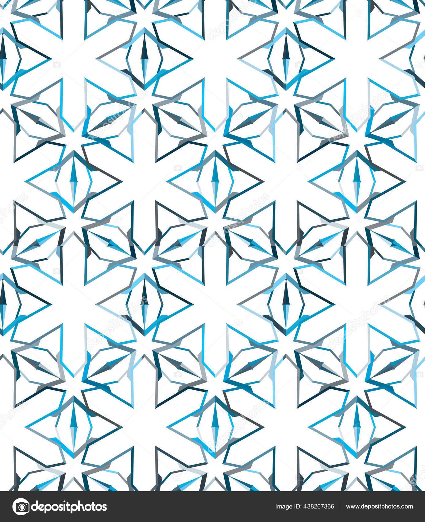 Geometric Abstract Seamless Pattern Vector Illustration Stock Vector By ©geometricpatterns 438267366