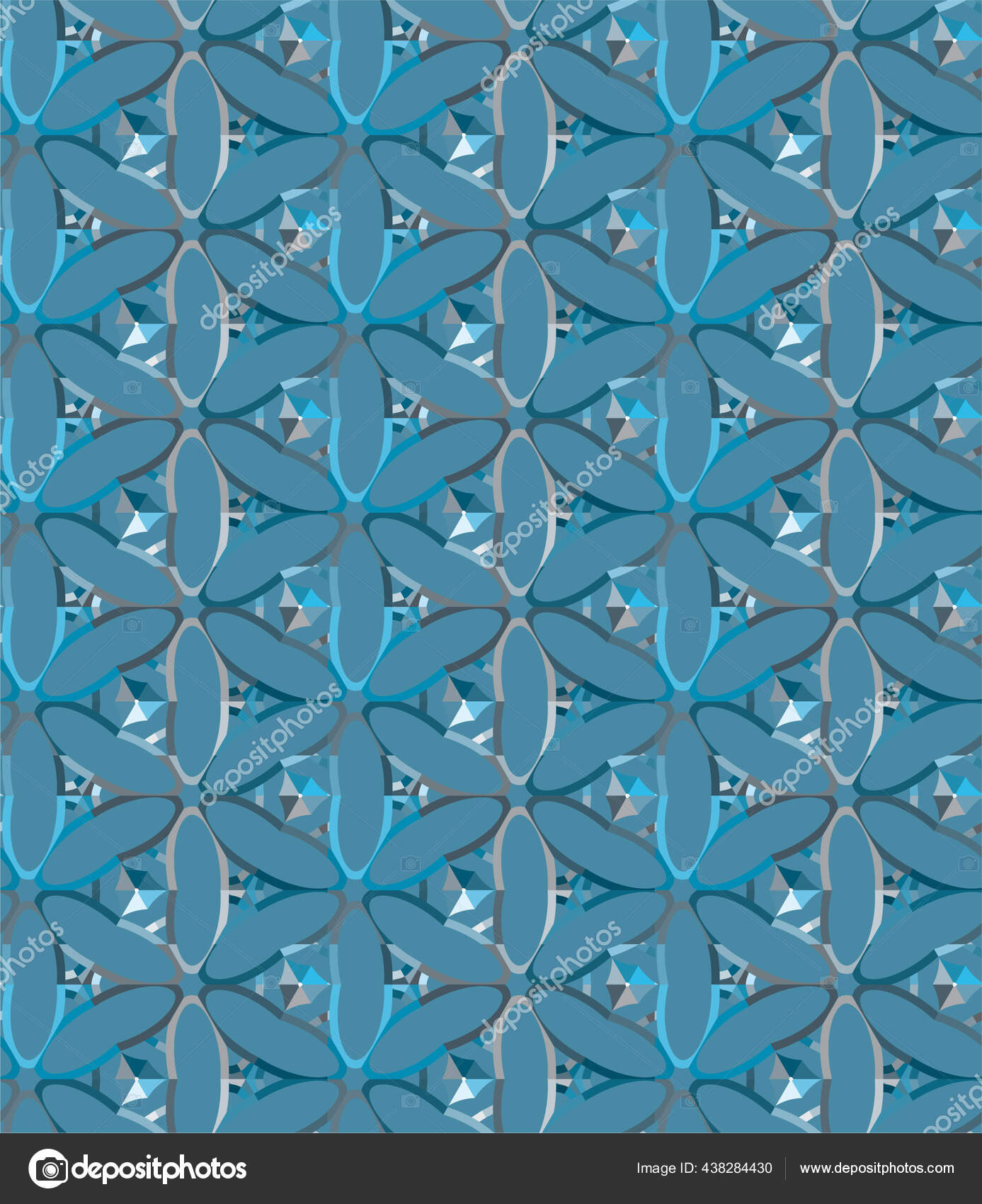 Geometric Abstract Seamless Pattern Vector Illustration Stock Vector By ©geometricpatterns 438284430