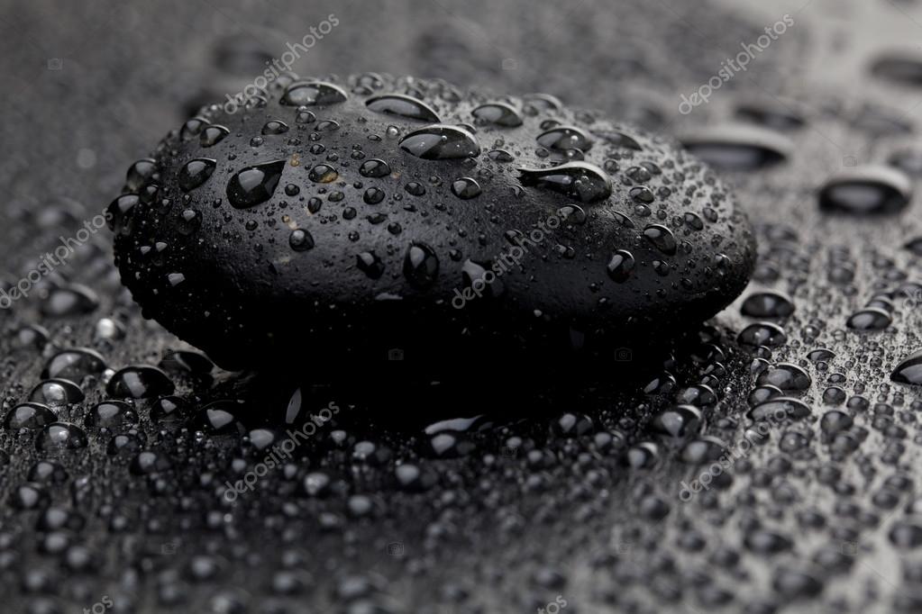 Wet black stone Stock Photo by ©vetre 62416969