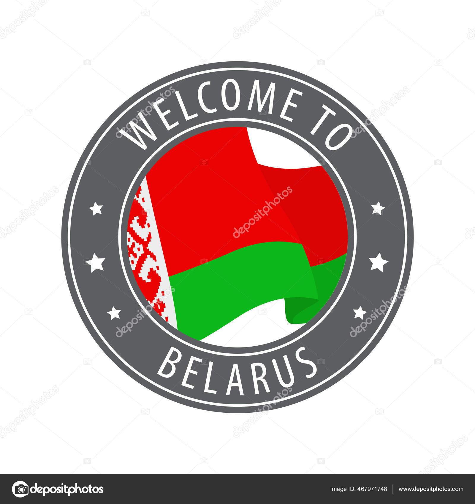 Logotipo De La Bandera De Bielorrusia