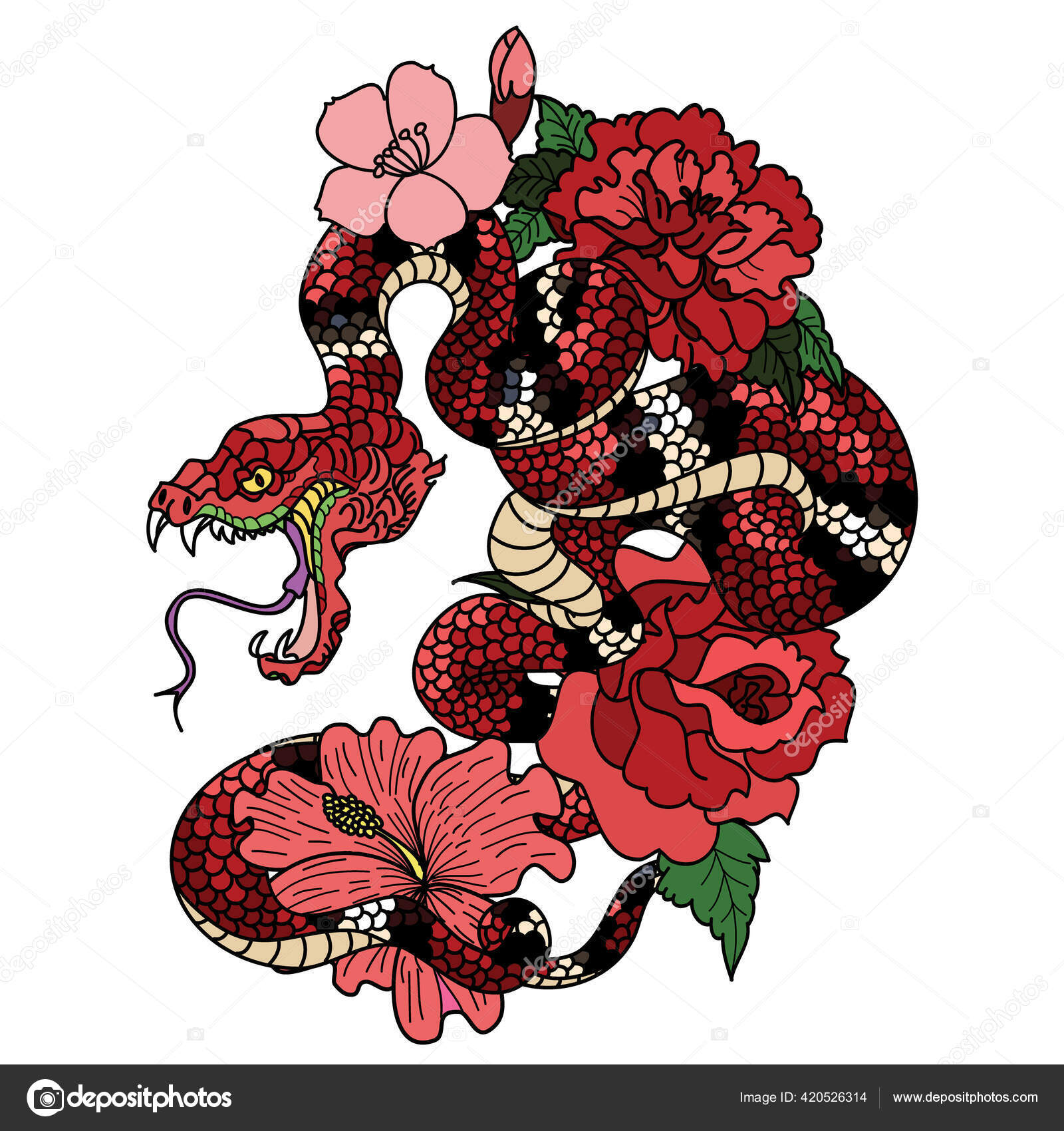 Red Apple Tattoo Designs