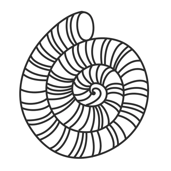 Spiral Shell Outline