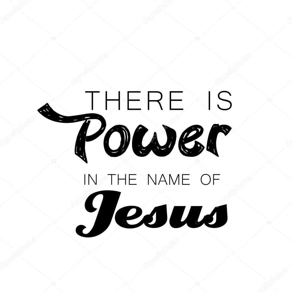 Hay poder en el nombre de Jesús, diseño de versículos bíblicos para ...