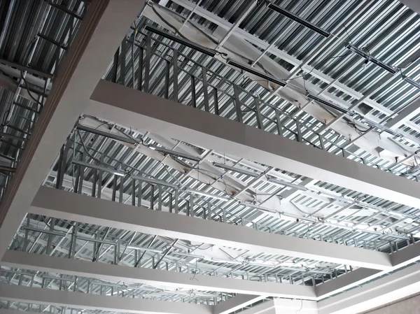 Metal ceiling structure Stock Photos, Royalty Free Metal ceiling ...