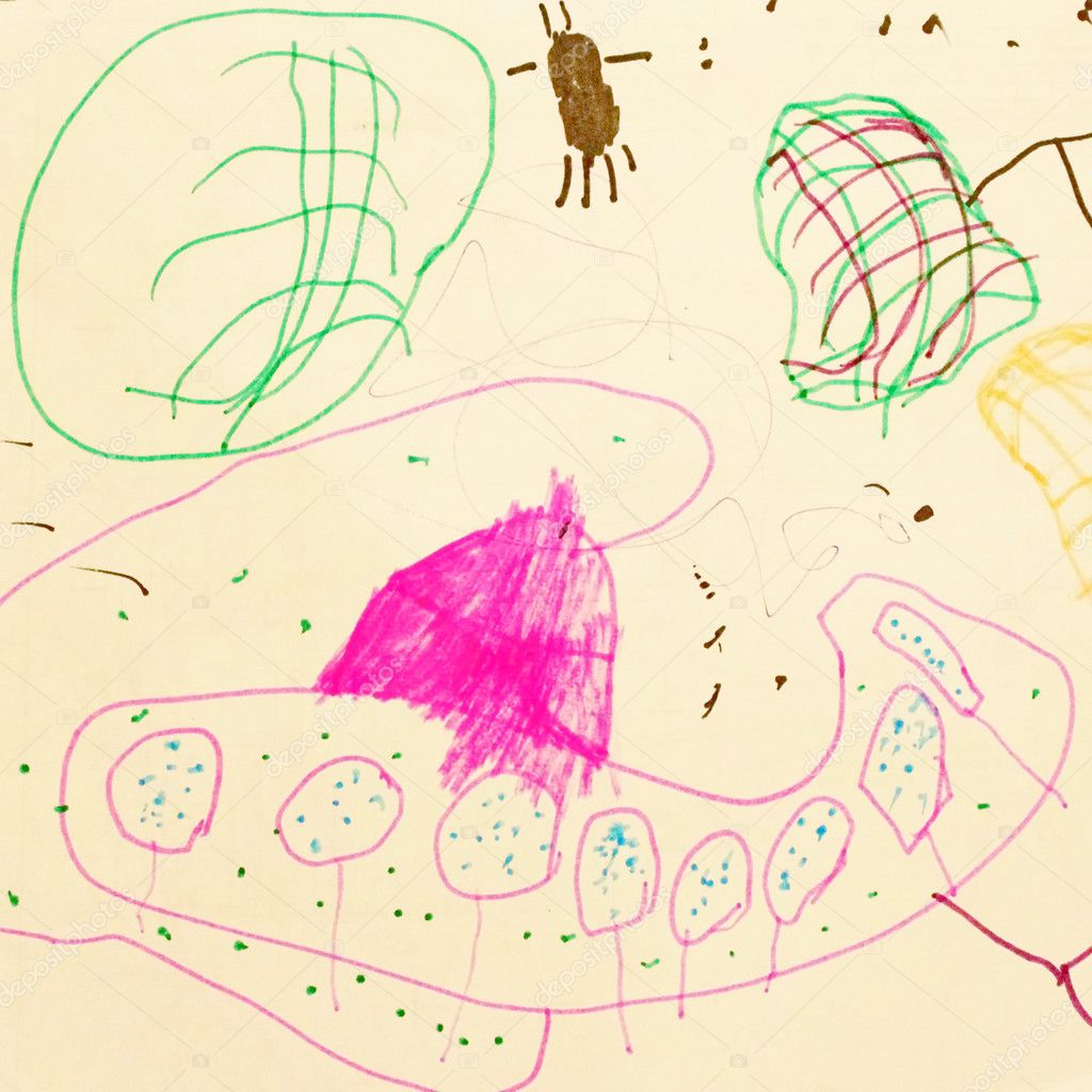 Abstract Children Drawing — Stock Photo © Andaleks3 #73788321