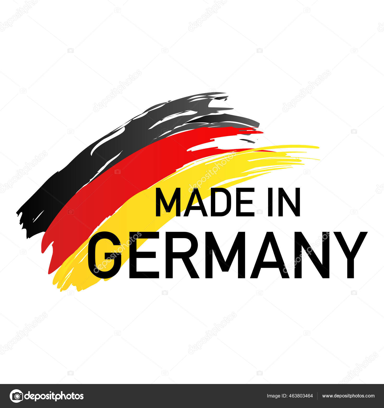 Made Germany Label National German Industry Export Manufactured Vector ...